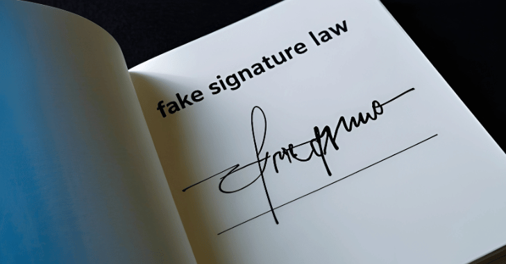 Fake Signature Law: The Protecting and Accountability